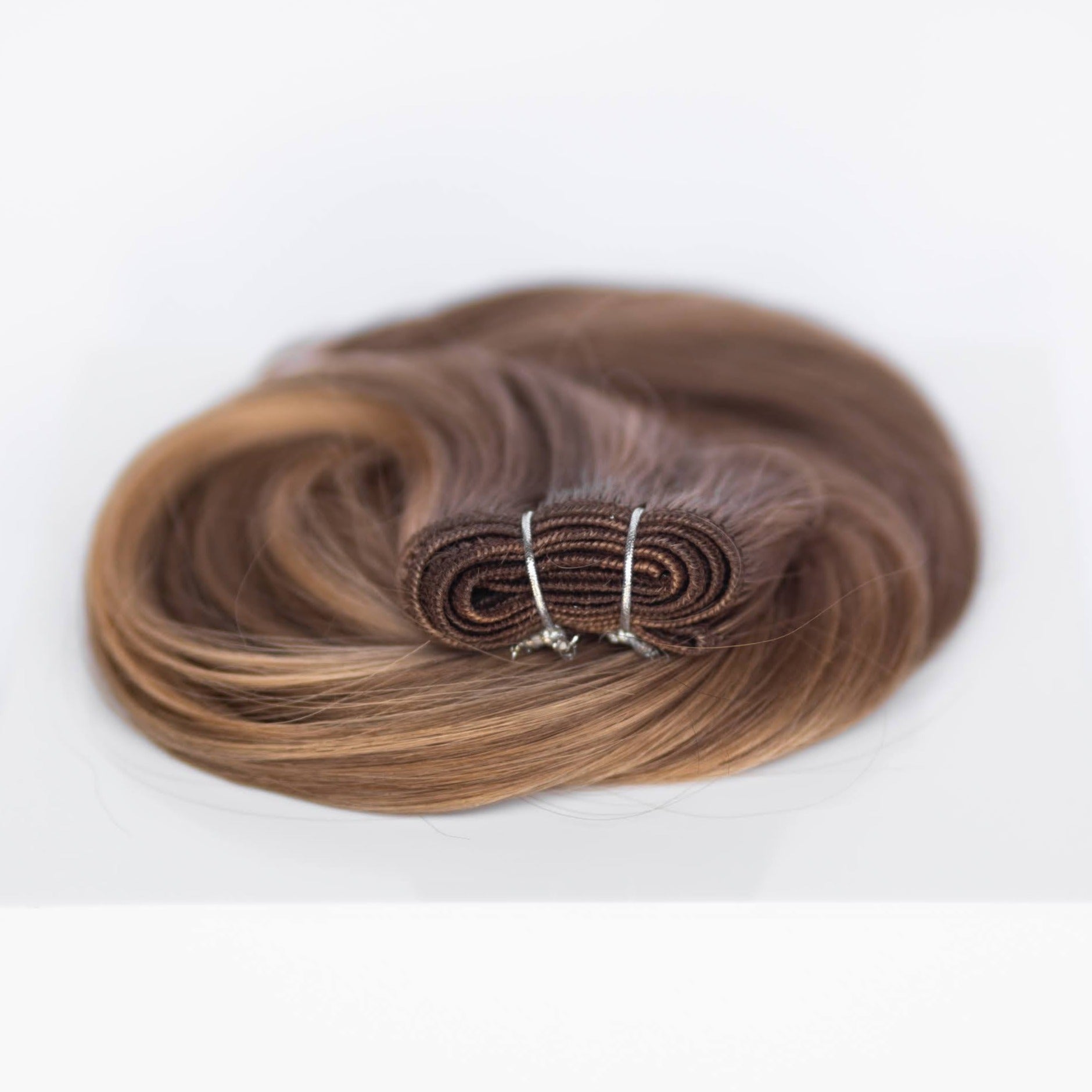 Machine-Tied Weft 22" 160g Professional Hair Extensions - #4/27 Chocol ...
